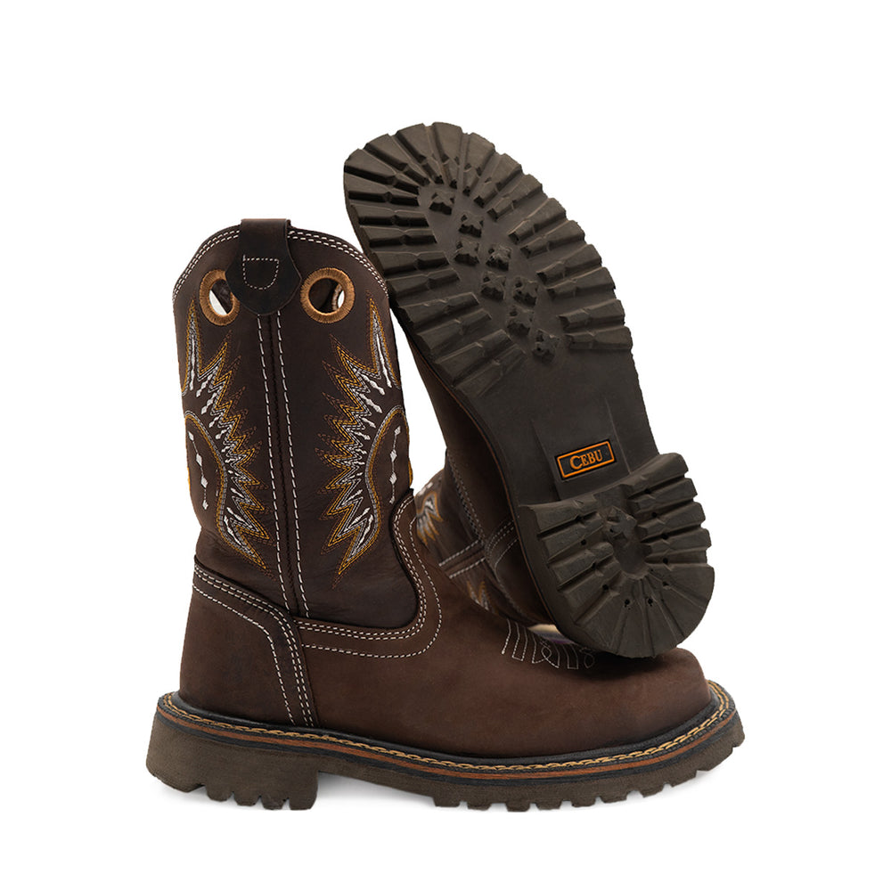 Composite Toe Tracker - Western Style - Chocolate / 6.5 - Cebu boots